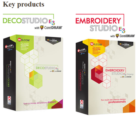 Wilcom Software Sales Embroidery Studio e3 & DecoStudio e3